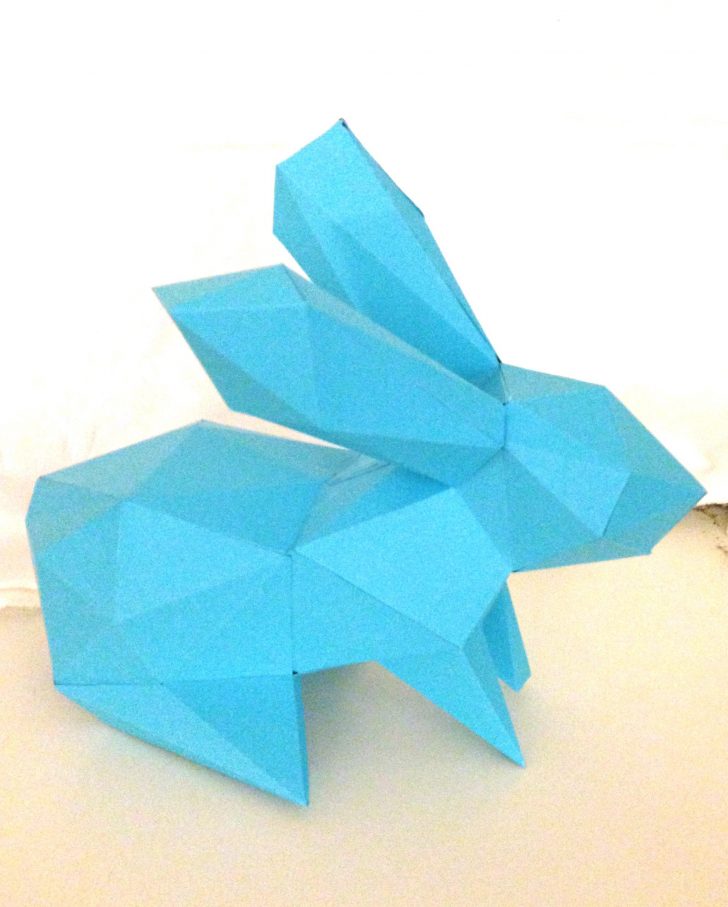 Paper Craft Rabbit Rabbit 3d Papercraft Kit Ready To Build » Craftrating