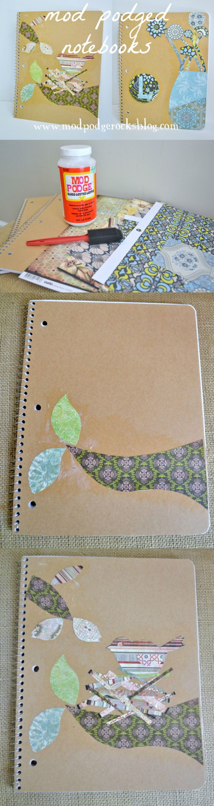 Scrapbook Paper Craft Ideas Cute Diy Notebooks With Scrapbook Paper ...