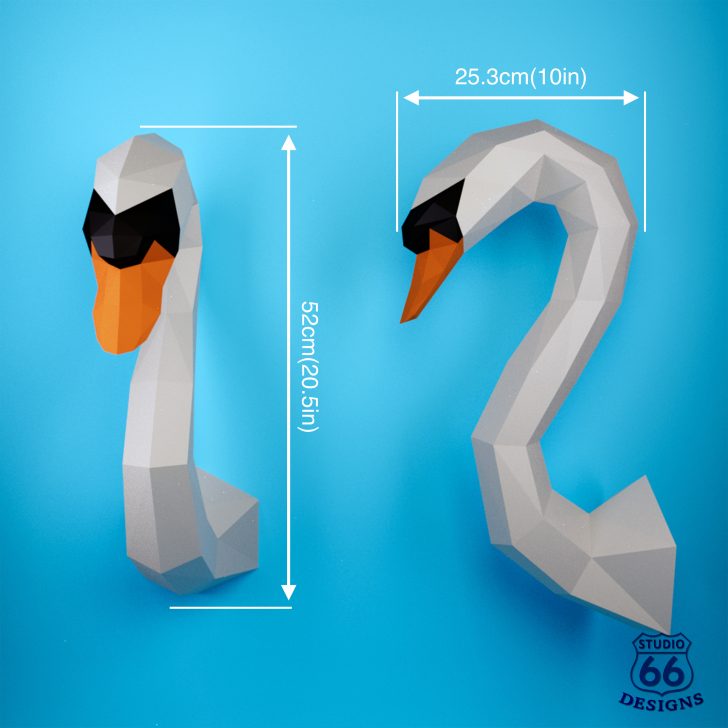 Swan Paper Craft Papercraft Swan Paper Craft Swan 3d Paper Craft ...